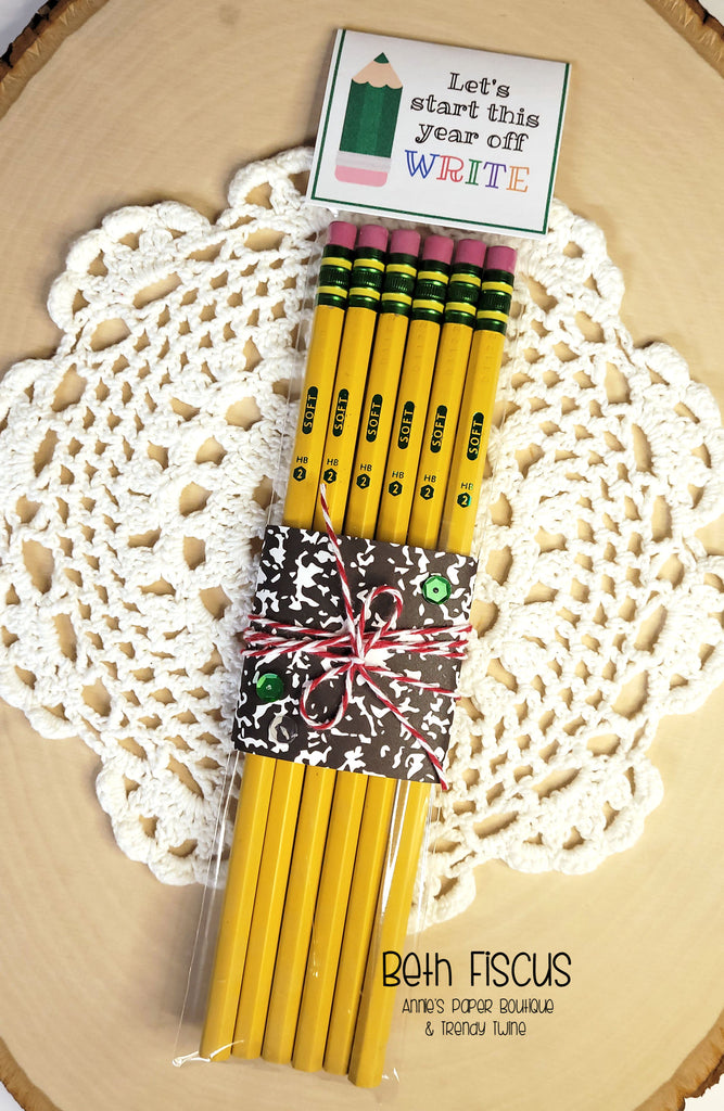 Let's Start This Year Off Write - Printable Bag Toppers – Annie's Paper ...