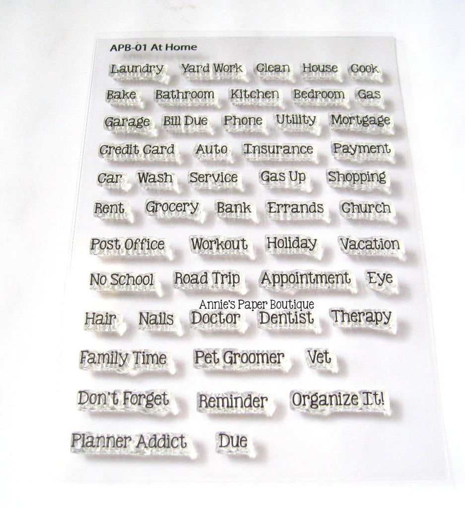 At Home Planner Stamps - 4x6 - Tasks, To Dos, Chores, Bills – Annie's ...