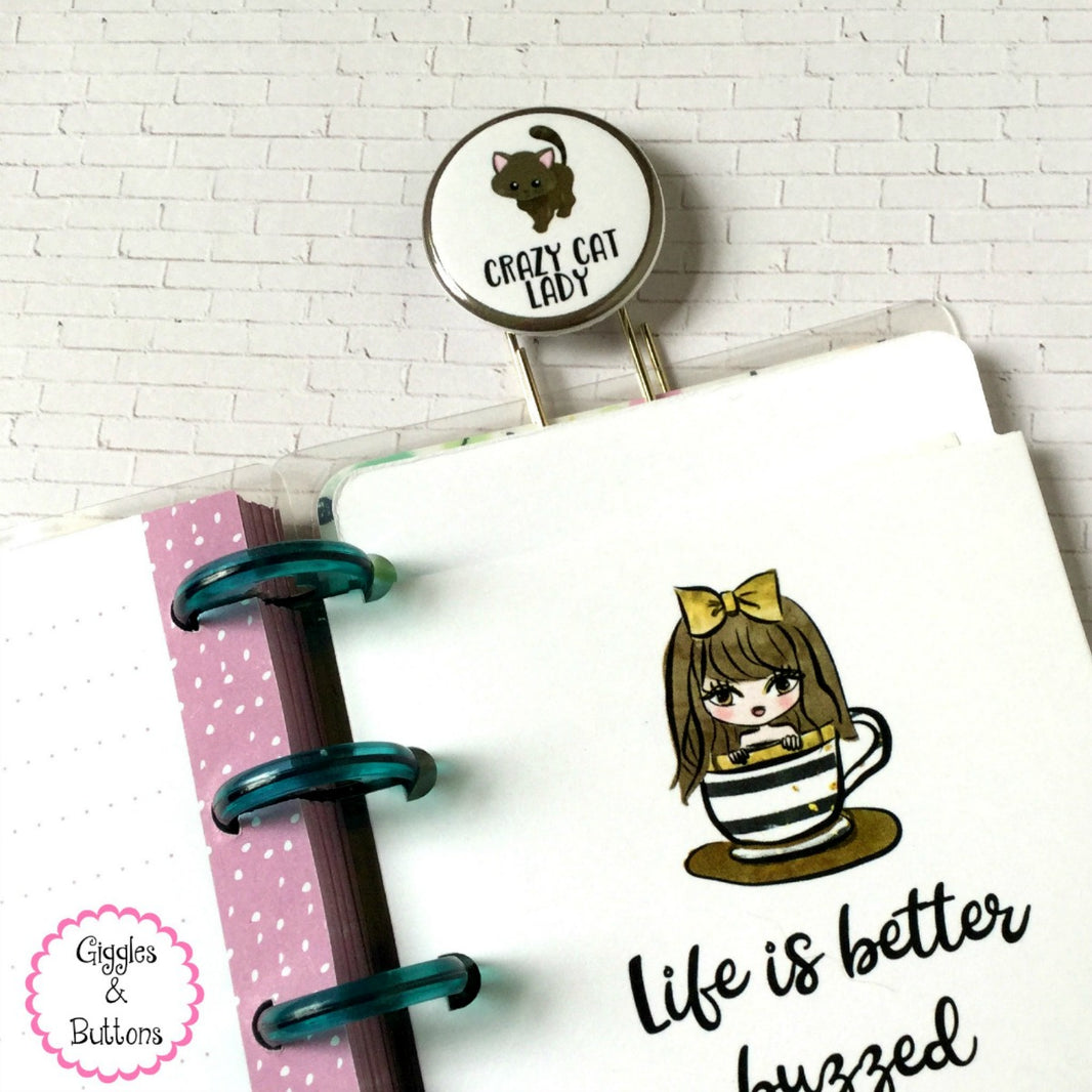 Button Paper Clips - Bookmarks, Planner Clips, Funny, Sassy – Annie's ...