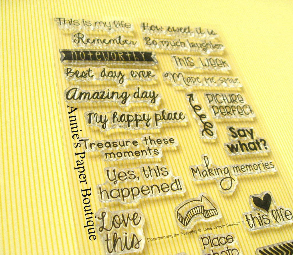 Documenting the Everyday Stamp Set - 4x6 - Journaling, Memory Keeping ...